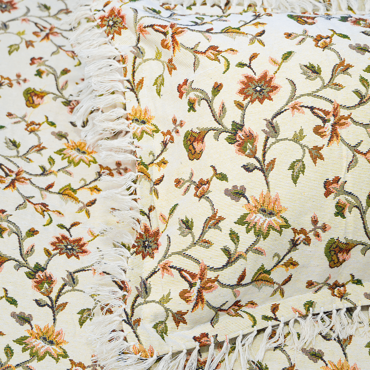 Multi Plain Floral DesignMultani Bed Sheet Set – Khan Tex